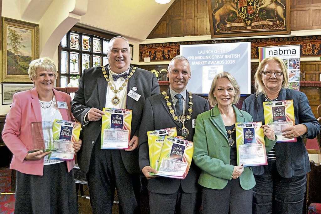 L to R-Anne Wilson, Bridgnorth Town Clerk; NABMA President Cllr Chris ...